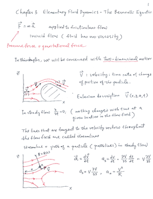 Fluid Mechanics Lecture Note Chapter 6 - Chap 6 Differential Analysis ...