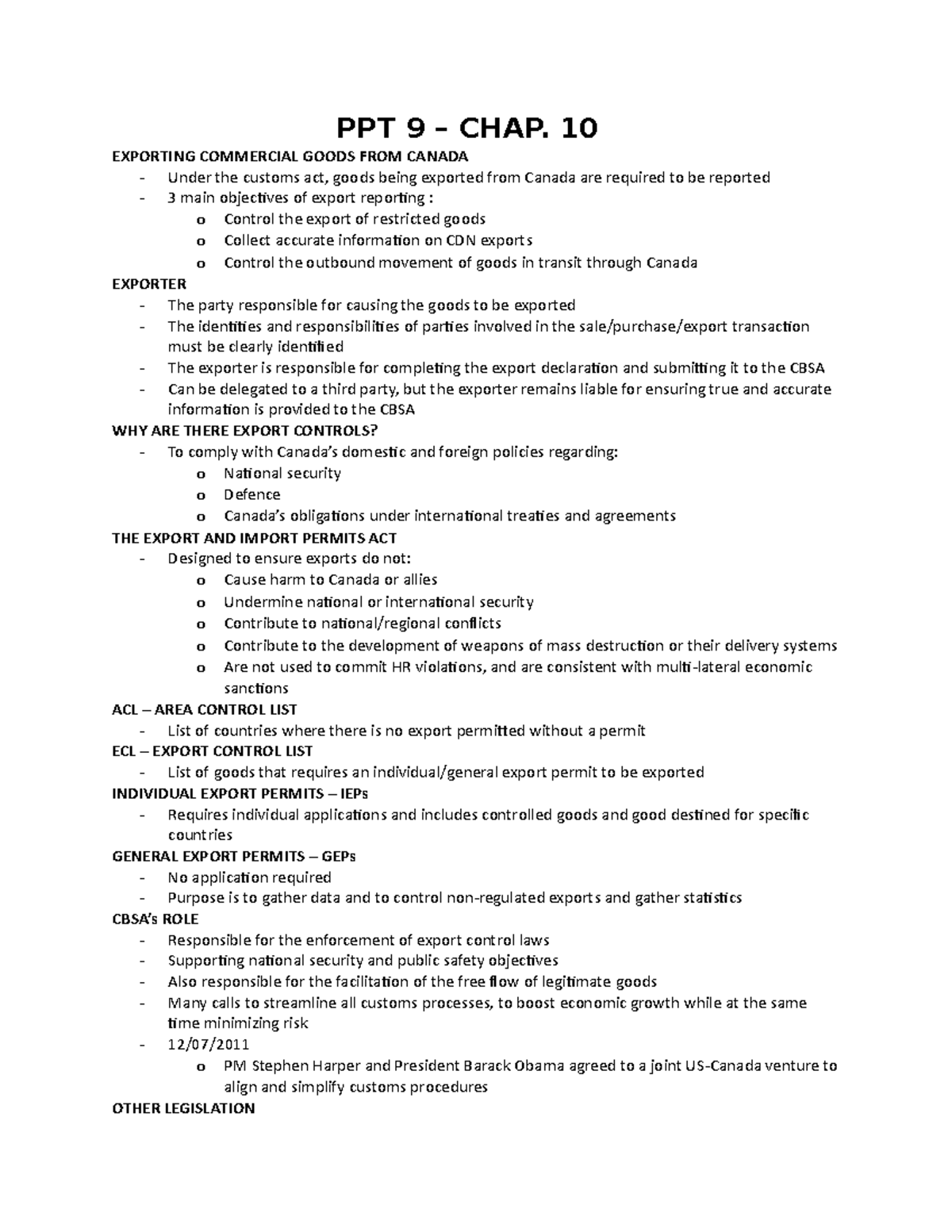 CUST1431 - PPT 9 - CHAP. 10 - PPT 9 – CHAP. 10 EXPORTING COMMERCIAL ...