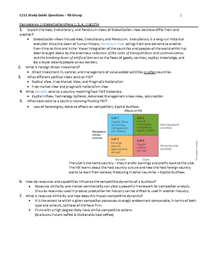 MY C211 Study Guide V3 - C211 Study Guide Questions V Competency 1: Business Decision-Making in ...