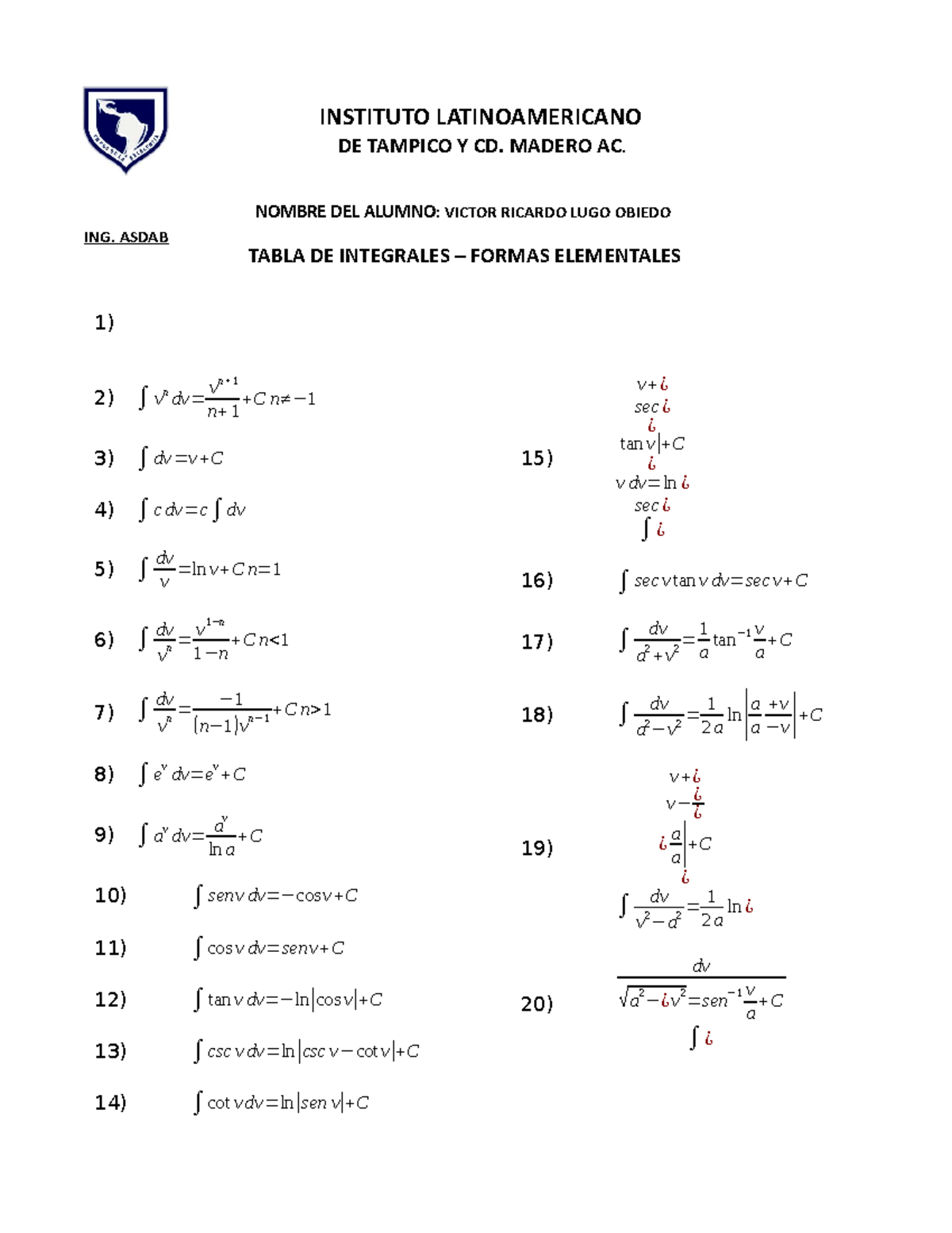 Formulario C - INSTITUTO LATINOAMERICANO DE TAMPICO Y CD. MADERO AC ...