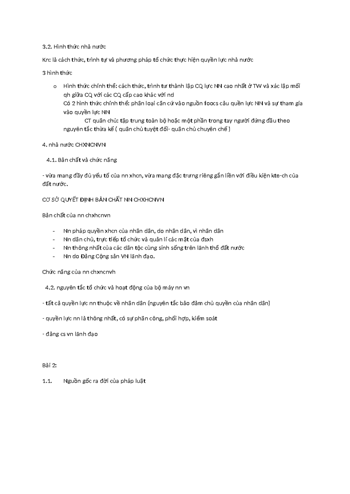 Pldc - fhfhfh hh - Hình thức nhà nước Kn: là cách thức, trình tự và ...