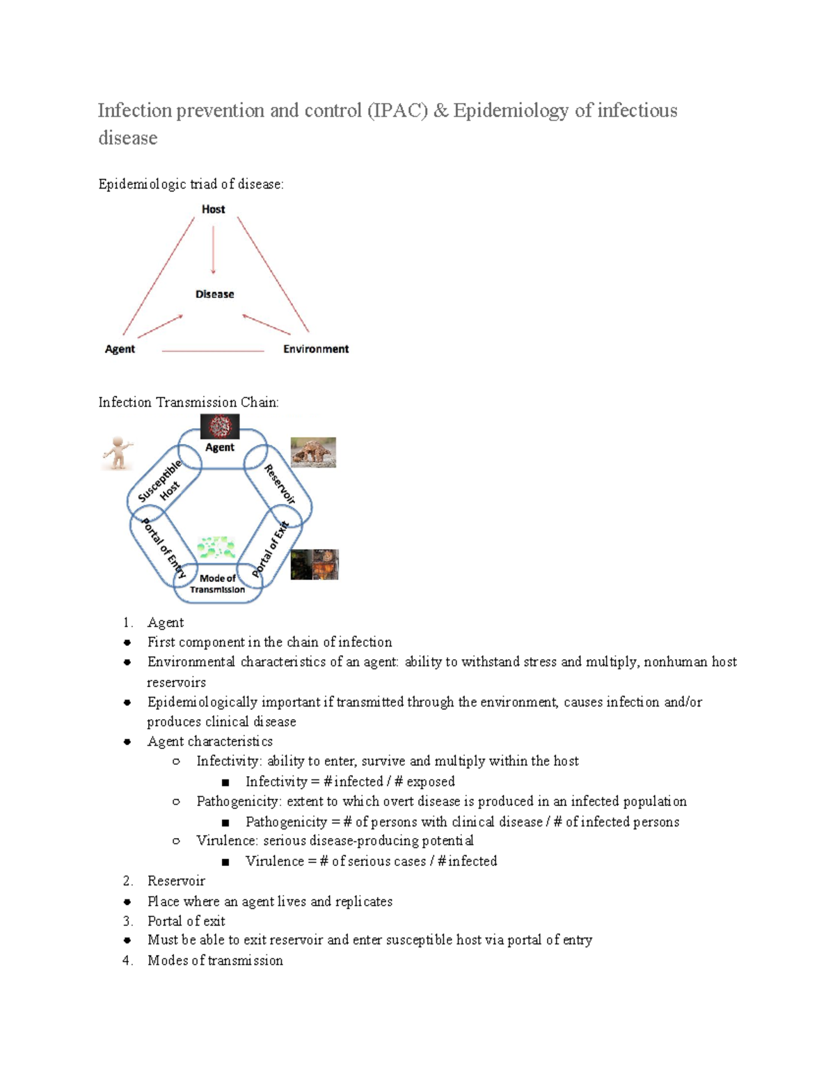 MICI 1100 3A IPAC - IPAC - Infection prevention and control (IPAC ...