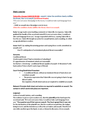 Sample of assualt - Practice - ASSAULT Common Law Assault (Common ...