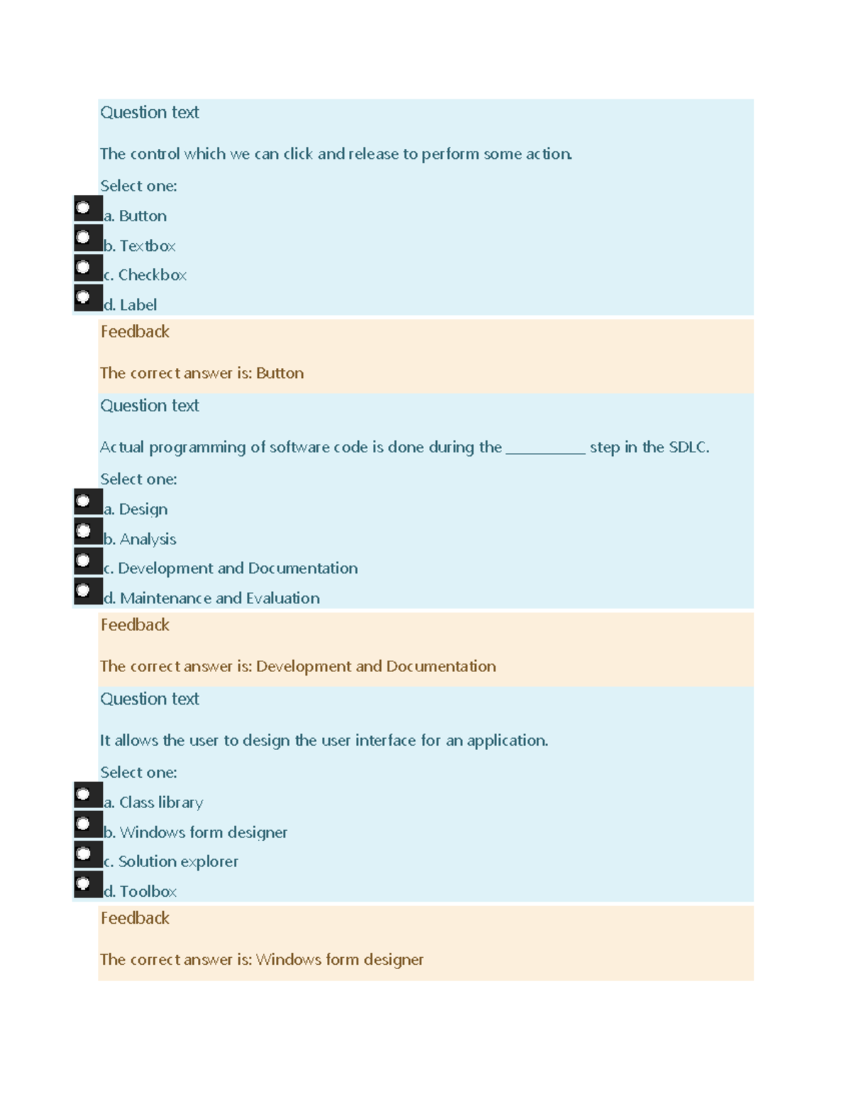 Programming Review Questions 511 HOSH NAGAMPORCHE - Question text The ...