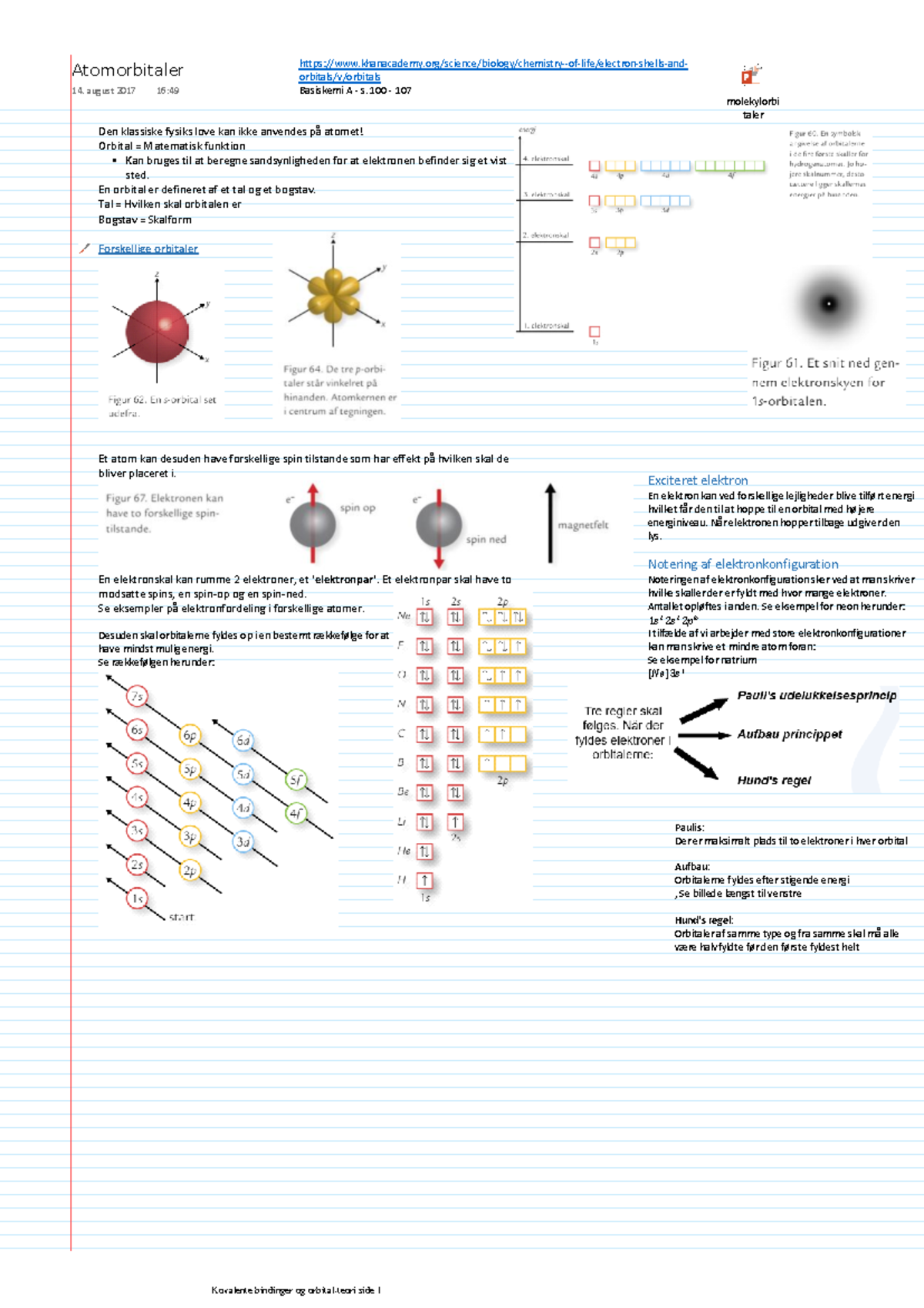 Kovalente bindinger og orbital-teori - Warning: TT: undefined function: 32 Warning: TT ...