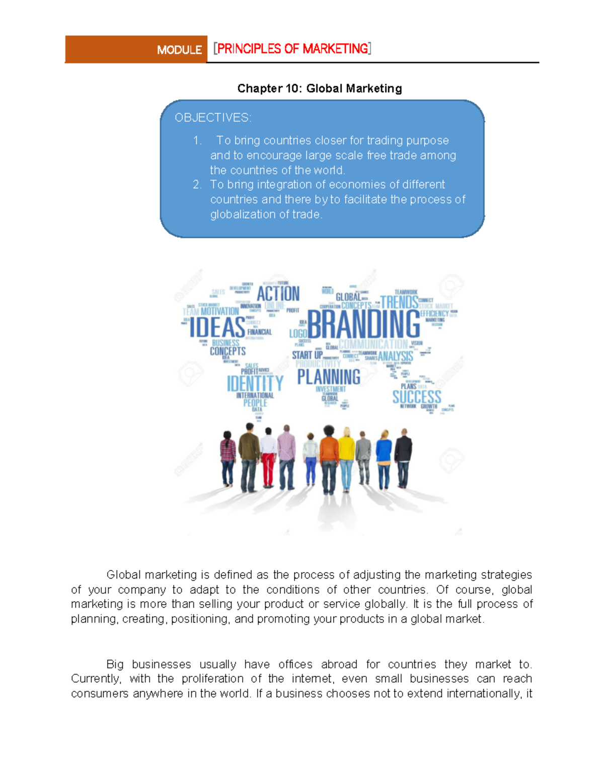 Chapter 10 - Global Marketing - Chapter 10: Global Marketing Global ...