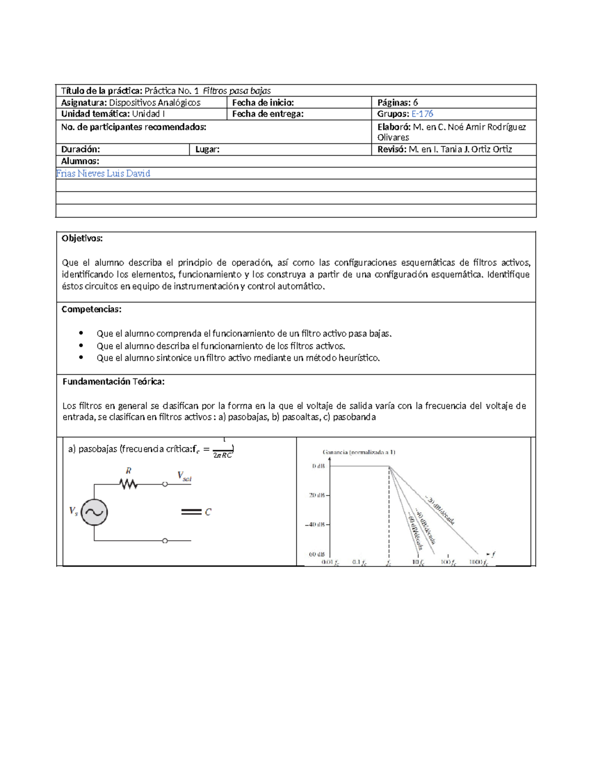 Título de la práctica - fjjjg - Título de la práctica: Práctica No. 1 ...