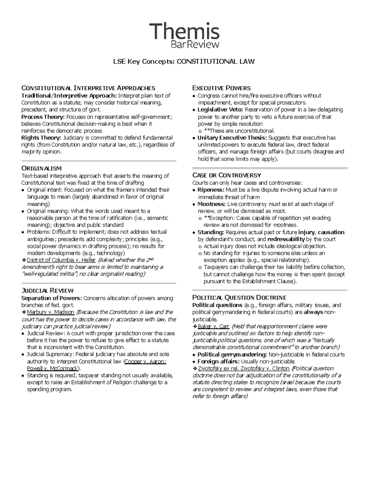 LSE - Summary Constitutional Law - LSE Key Concepts: CONSTITUTIONAL LAW ...