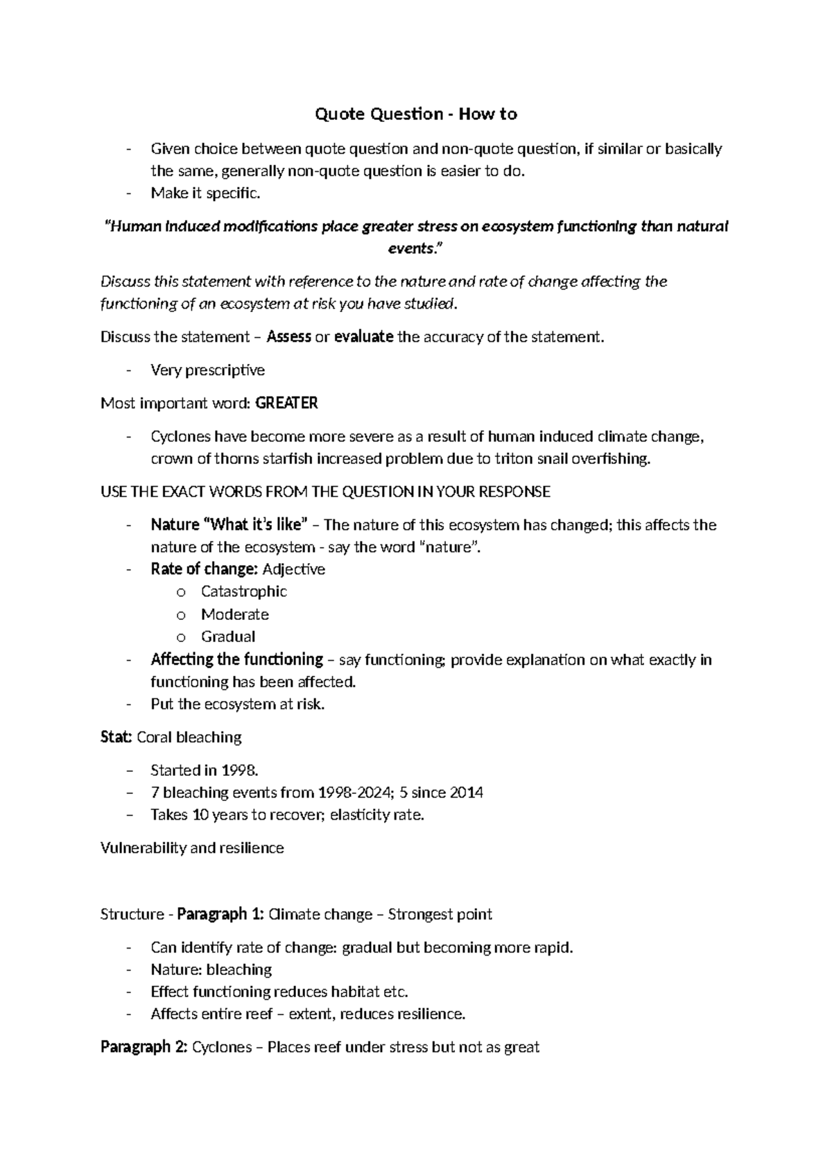 Quote Question - How to - Botes - Quote Question - How to - Given ...