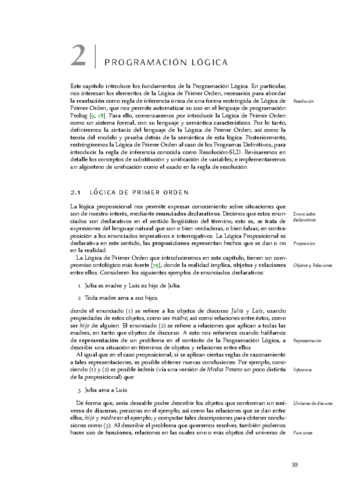 PROGRAMACION-LOGICA - 2 P R O G R A M A C I Ó N L Ó G I C A Este capítulo introduce los ...