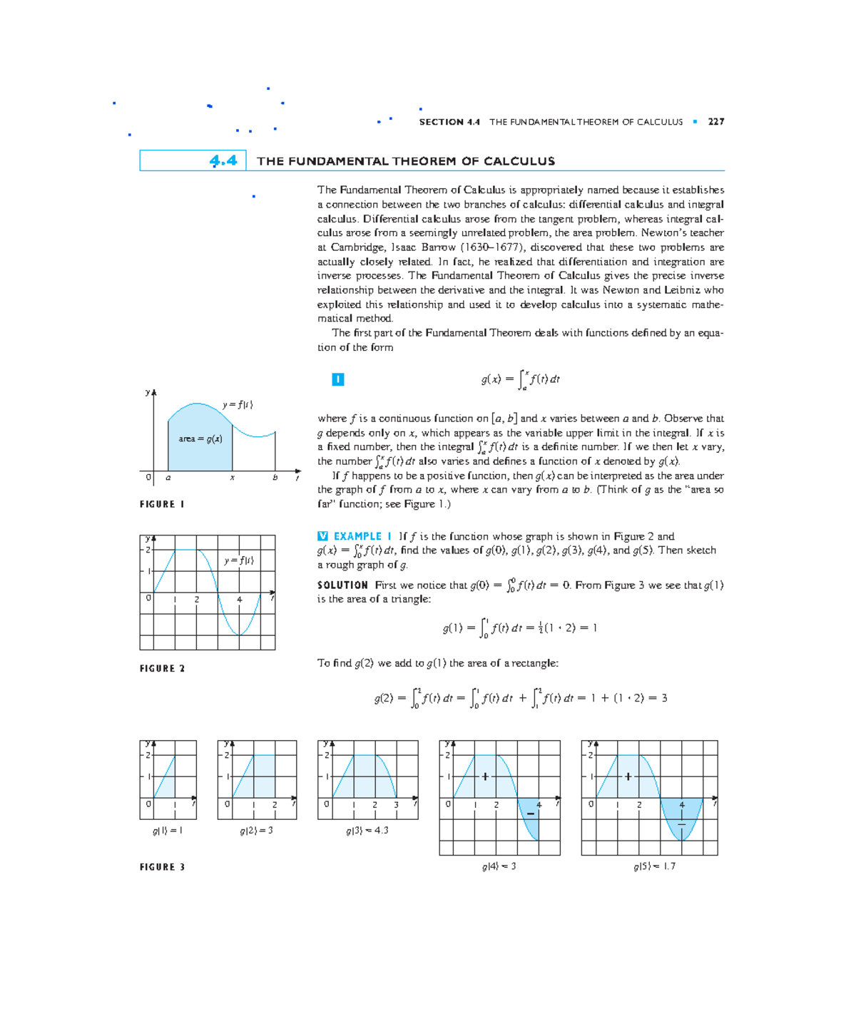 Math work ch - SECTION 4 THE FUNDAMENTAL THEOREM OF CALCULUS 227 THE ...