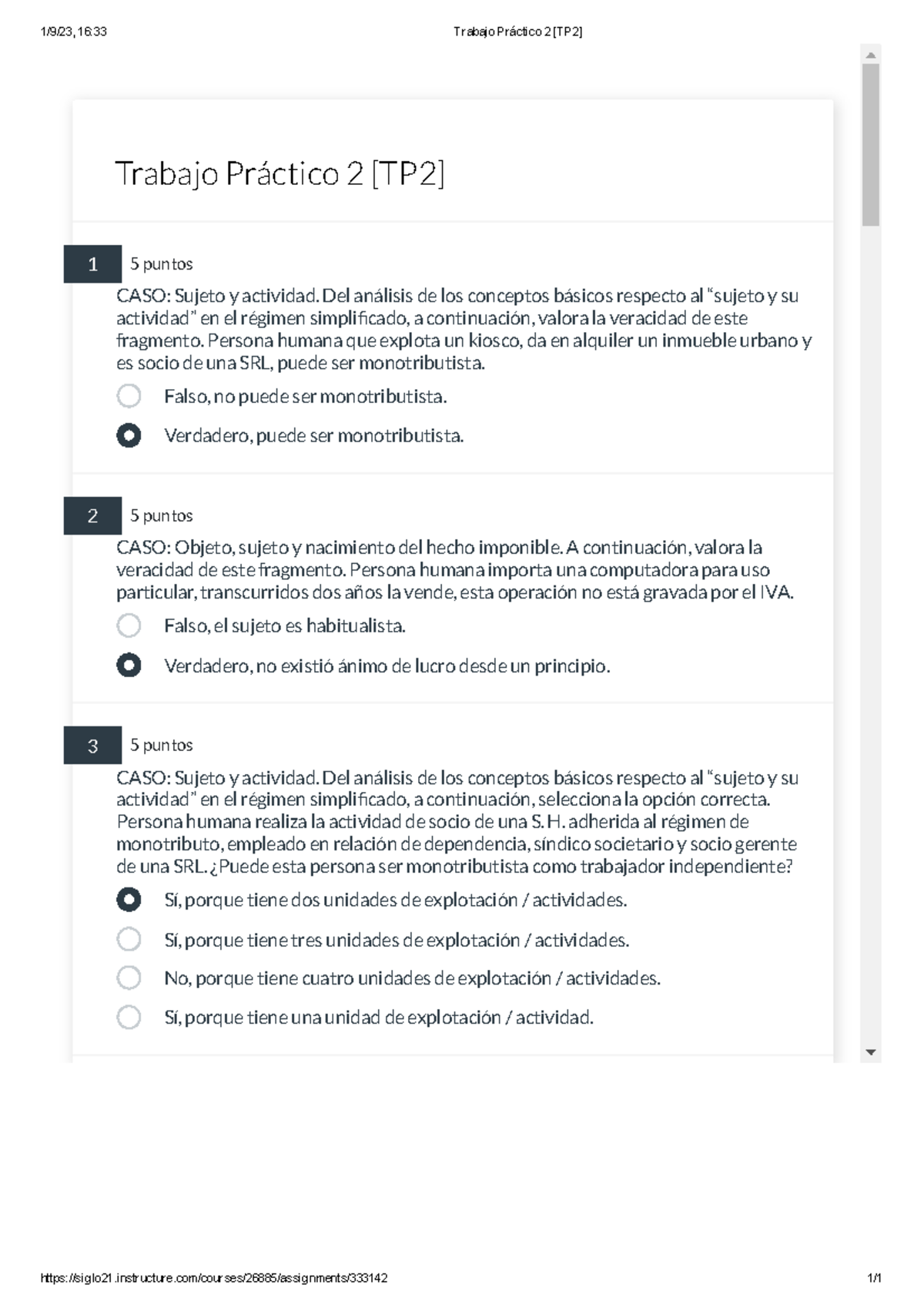 Trabajo Práctico 2 [TP2] tratamiento fiscal 90% - 1/9/23, 16:33 Trabajo Práctico 2 [TP2] - Studocu