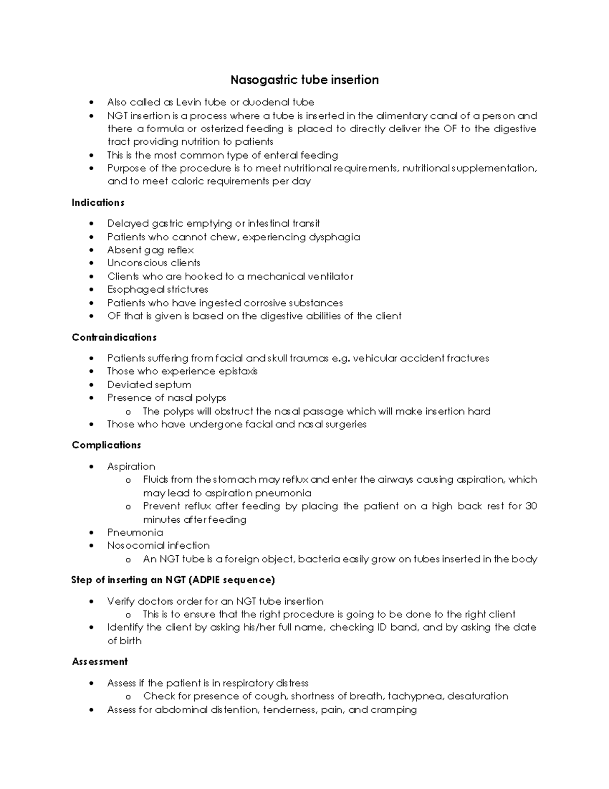 Nasogastric tube insertion - Nasogastric tube insertion Also called as ...