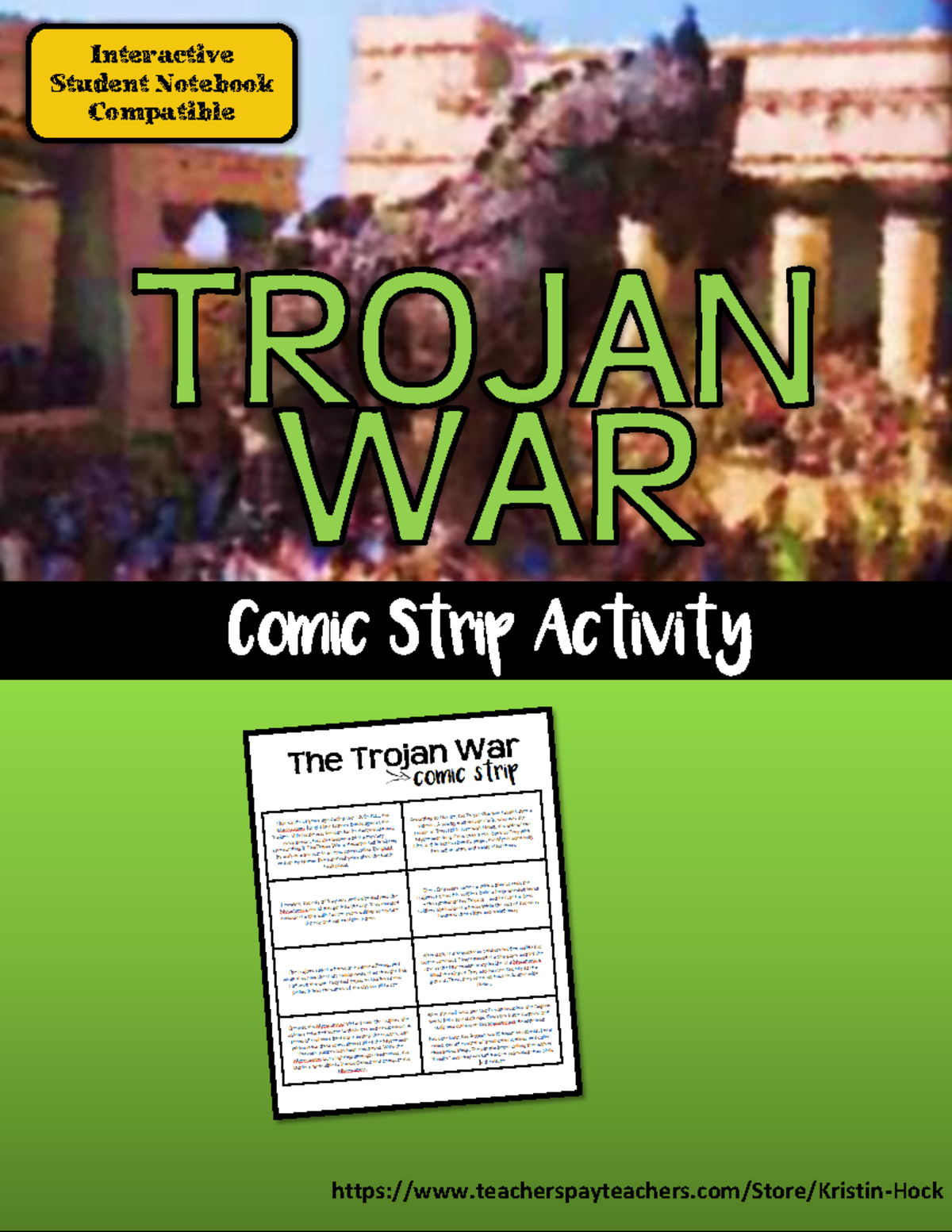 The Trojan War Comic Strip Activity Ancient Greece Lesson Plan-1 ...