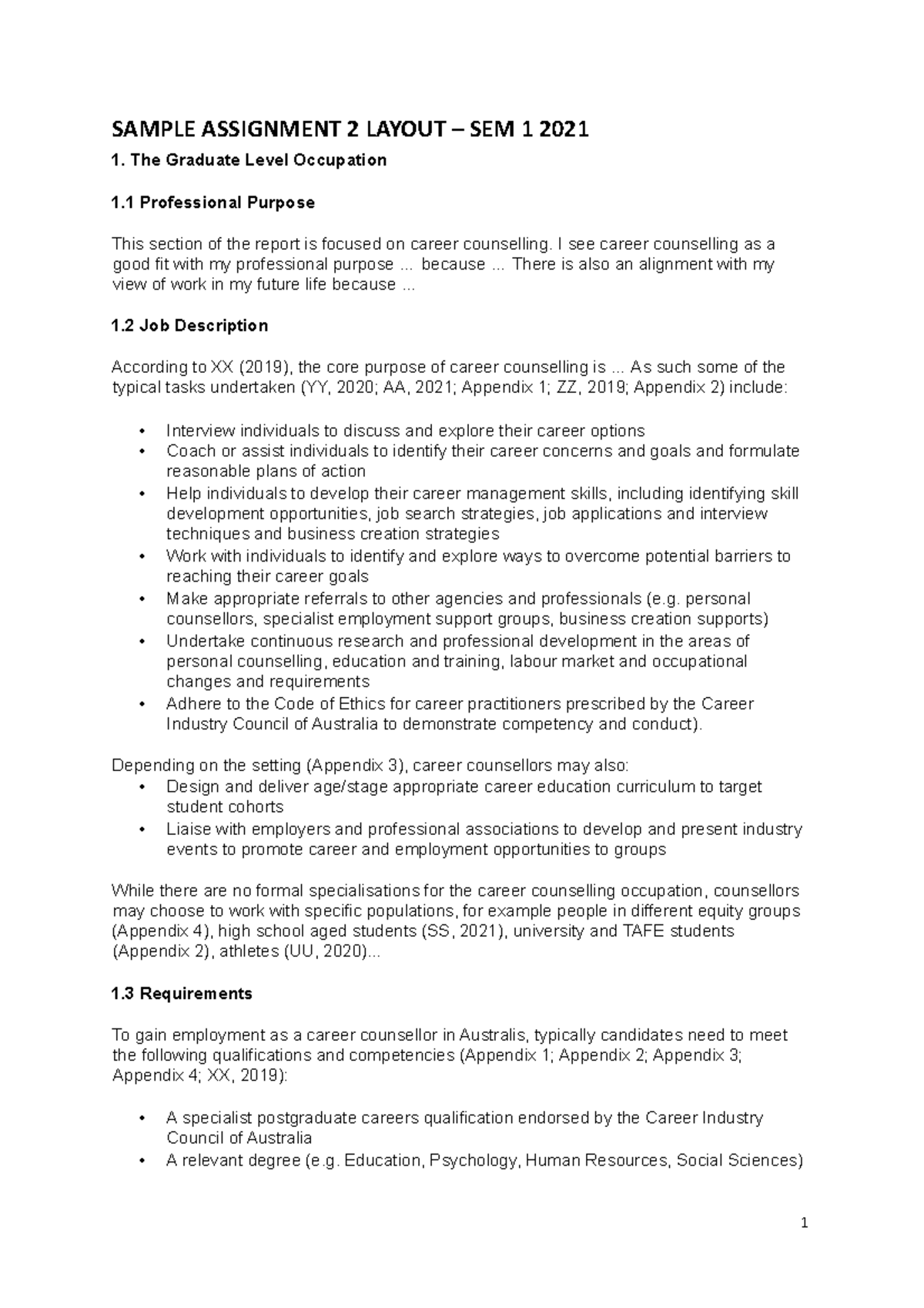 Work Assignment 2 AI INTRO - SAMPLE ASSIGNMENT 2 LAYOUT – SEM 1 2021 1 ...