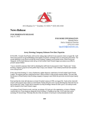 Feature News Release - News Release FOR IMMEDIATE RELEASE March 12 ...