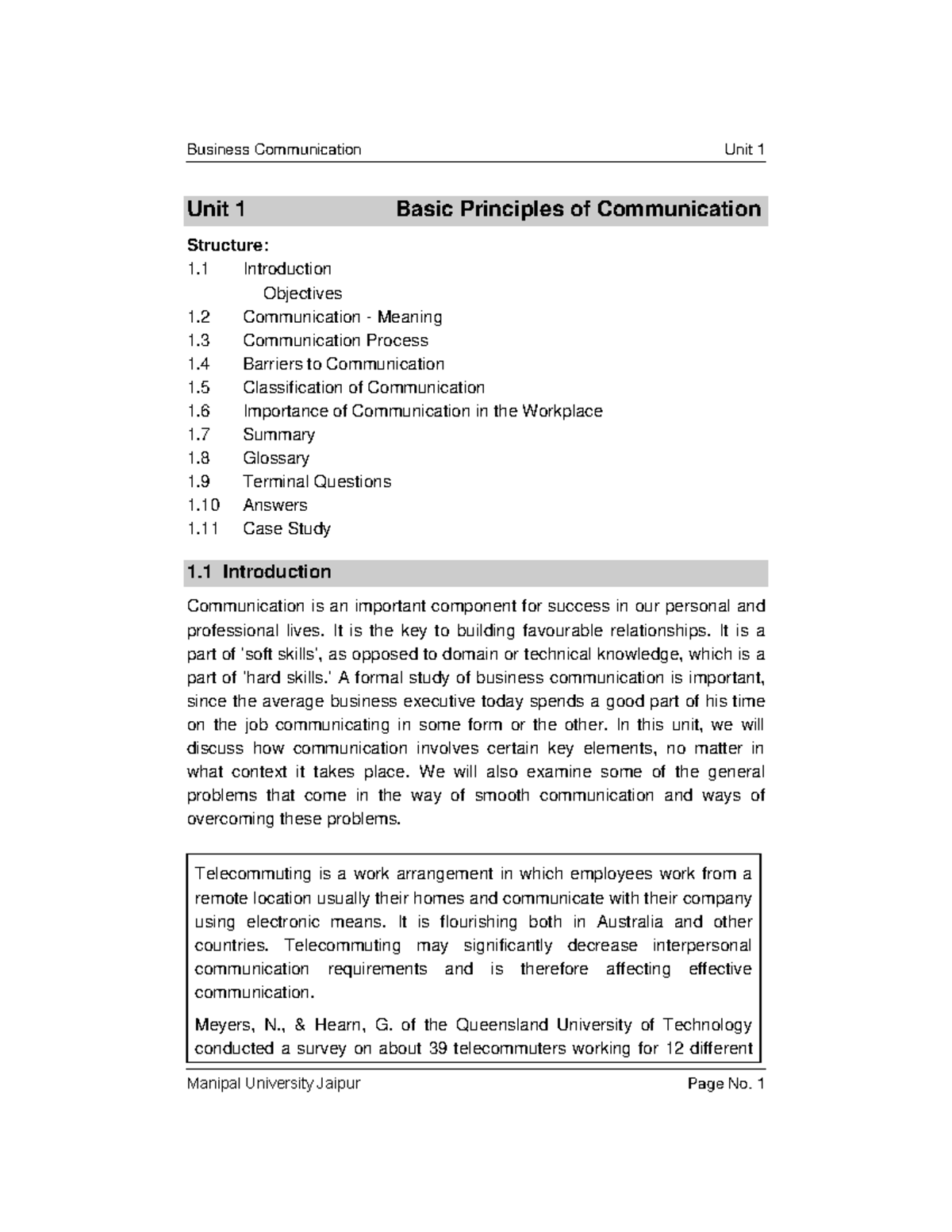 Unit 1 - Basic Principles of Communication.pdf - Unit 1 Basic ...