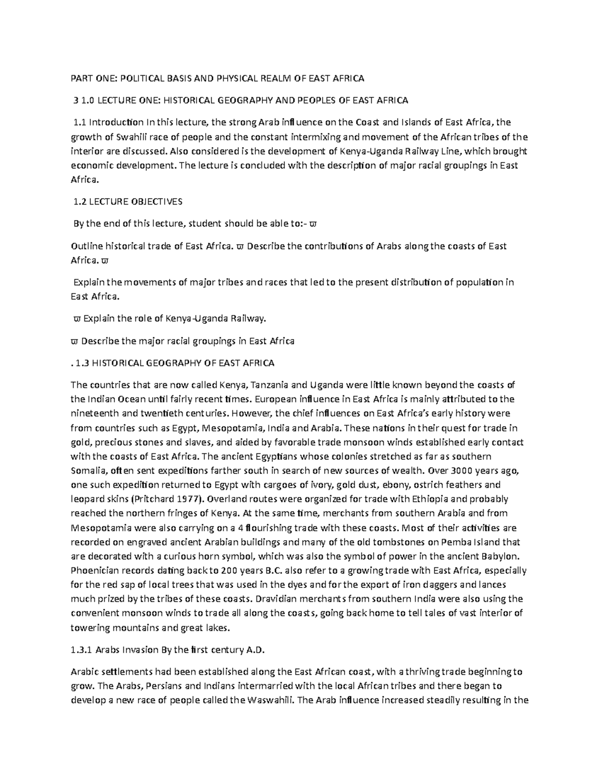 Class Notes 1 - I want the best grades - PART ONE: POLITICAL BASIS AND ...