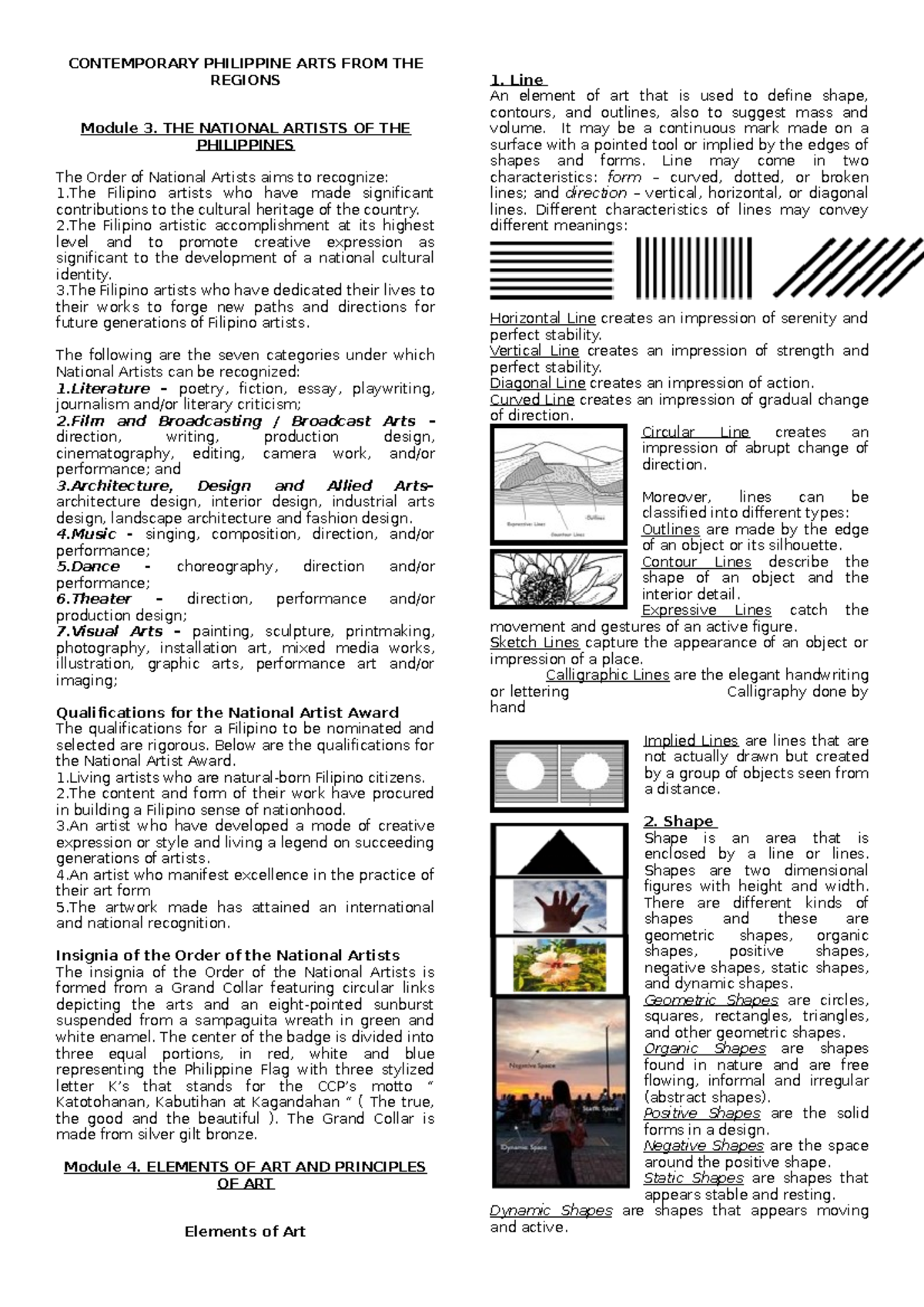 CPAR Module for Students - CONTEMPORARY PHILIPPINE ARTS FROM THE ...