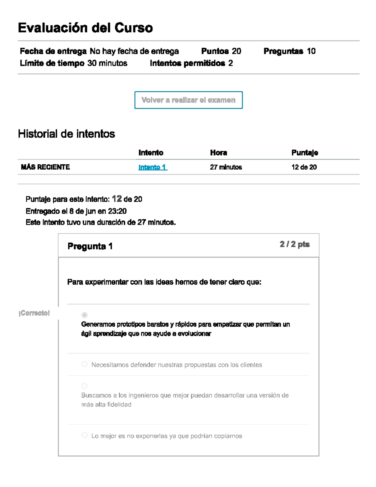Primer intento - Gestión de recursos humanos - Studocu