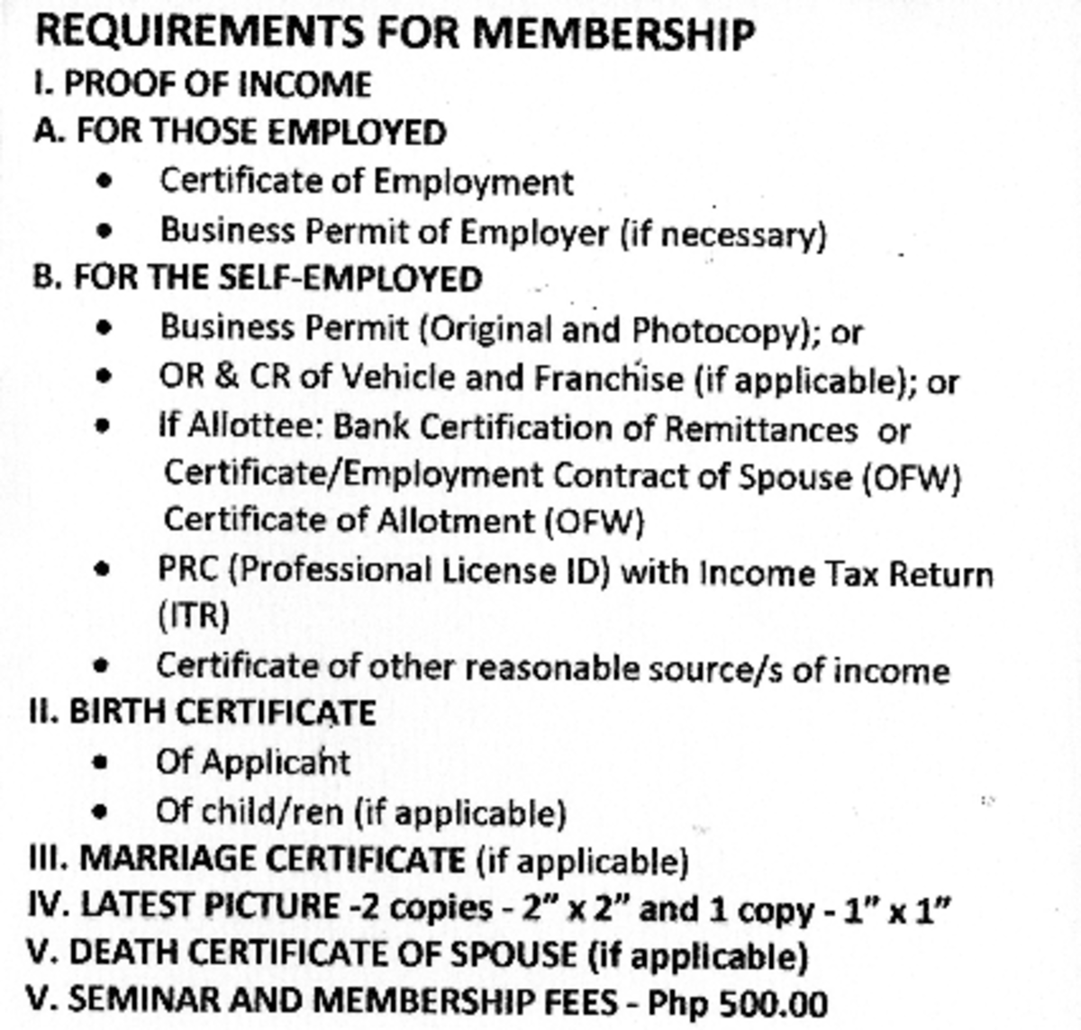 Requirements FOR Membership - Corporation Law - Studocu