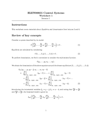 Controlsystems2015Cheatsheet - Control Systems Cheat Sheet 2015 - Studocu