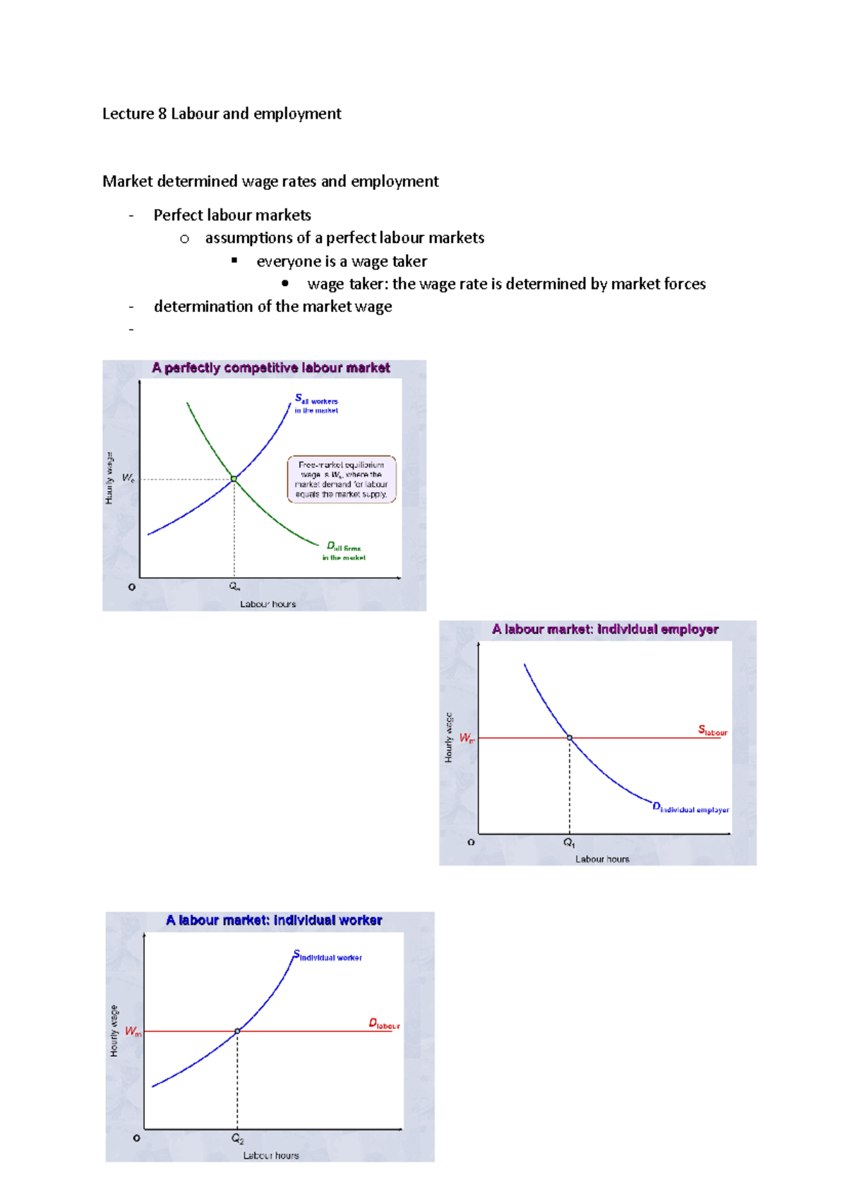 Lecture 8 Labour and employment - Lecture 8 Labour and employment ...