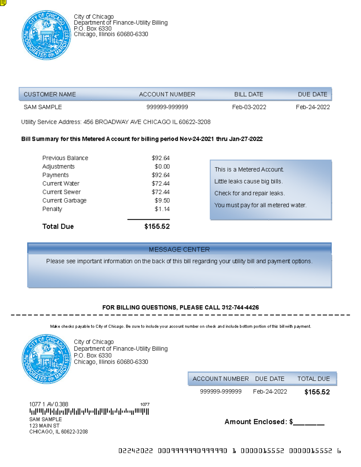 424998773 Sample Metered Bill - 1077 1 AV 0. - Studocu