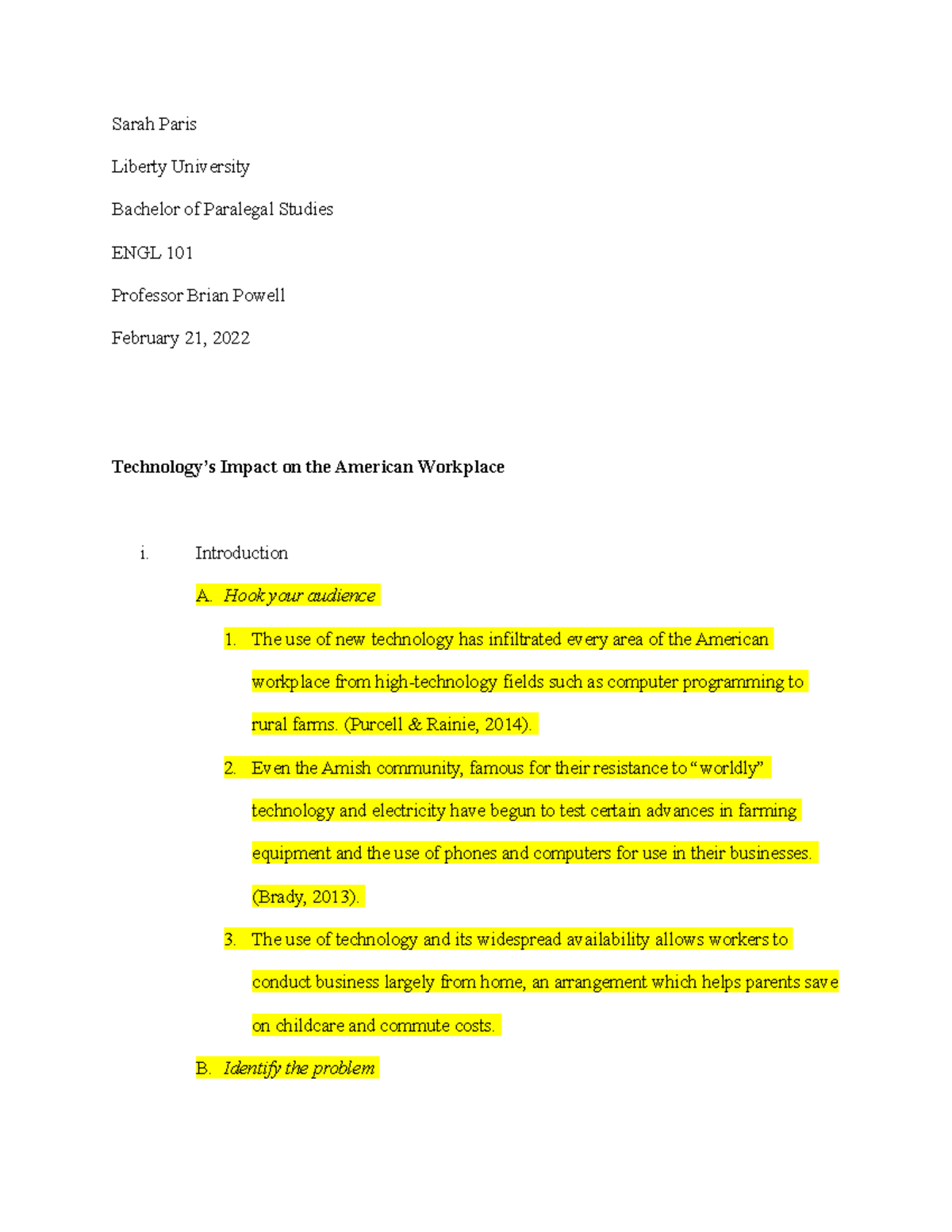 Impact of Technology on the American Workplace - Studocu