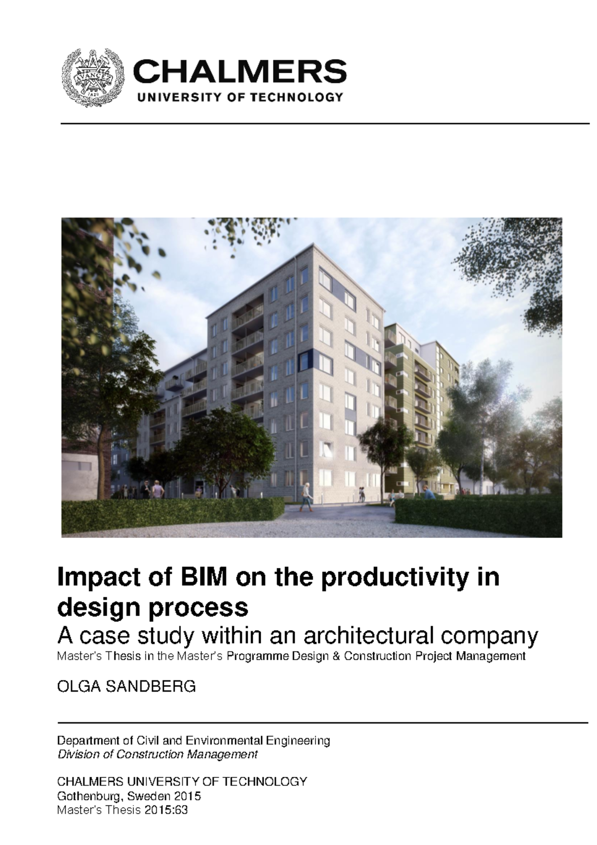 Kandidatprojekt i Design og construction - Department of Civil and ...