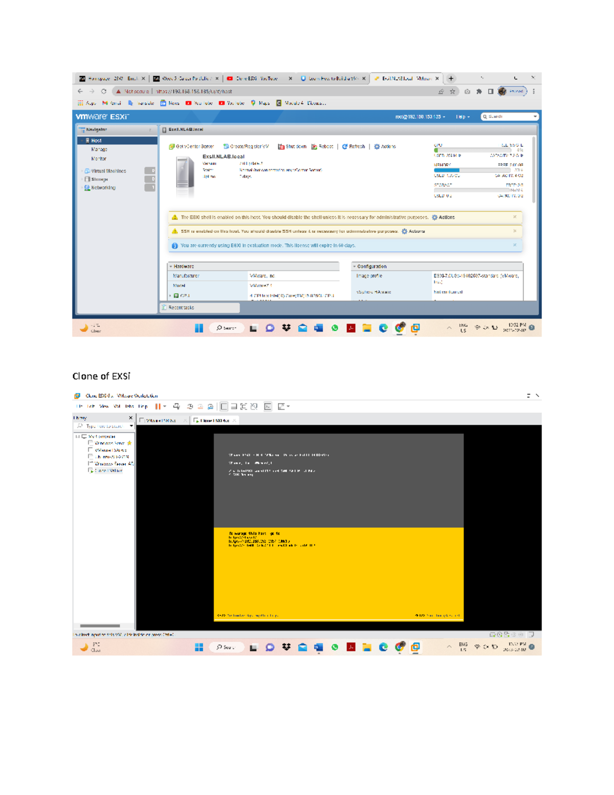 CNET212 LAB2 - Lab2 - CNET 212 - Clone of EXSi - Studocu