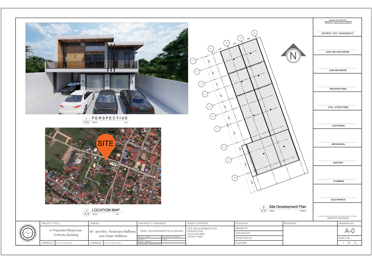 Architectural Drawings - PROJECT TITLE: ADDRESS: OWNER: ADDRESS: ARCHITECT / ENGINEER: PRC NO ...