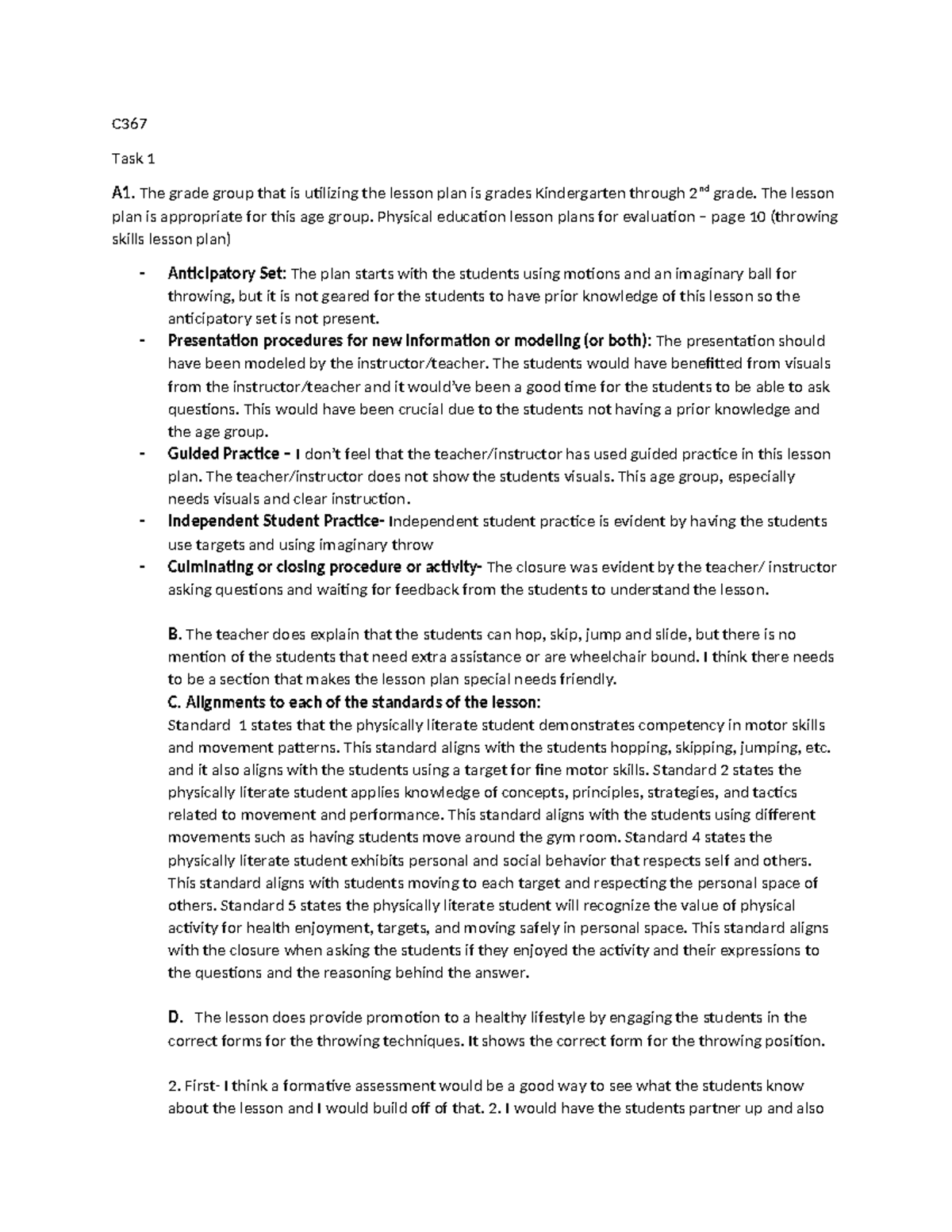 Task 1 (3) - it still needed academic sources all else good - C Task 1 ...