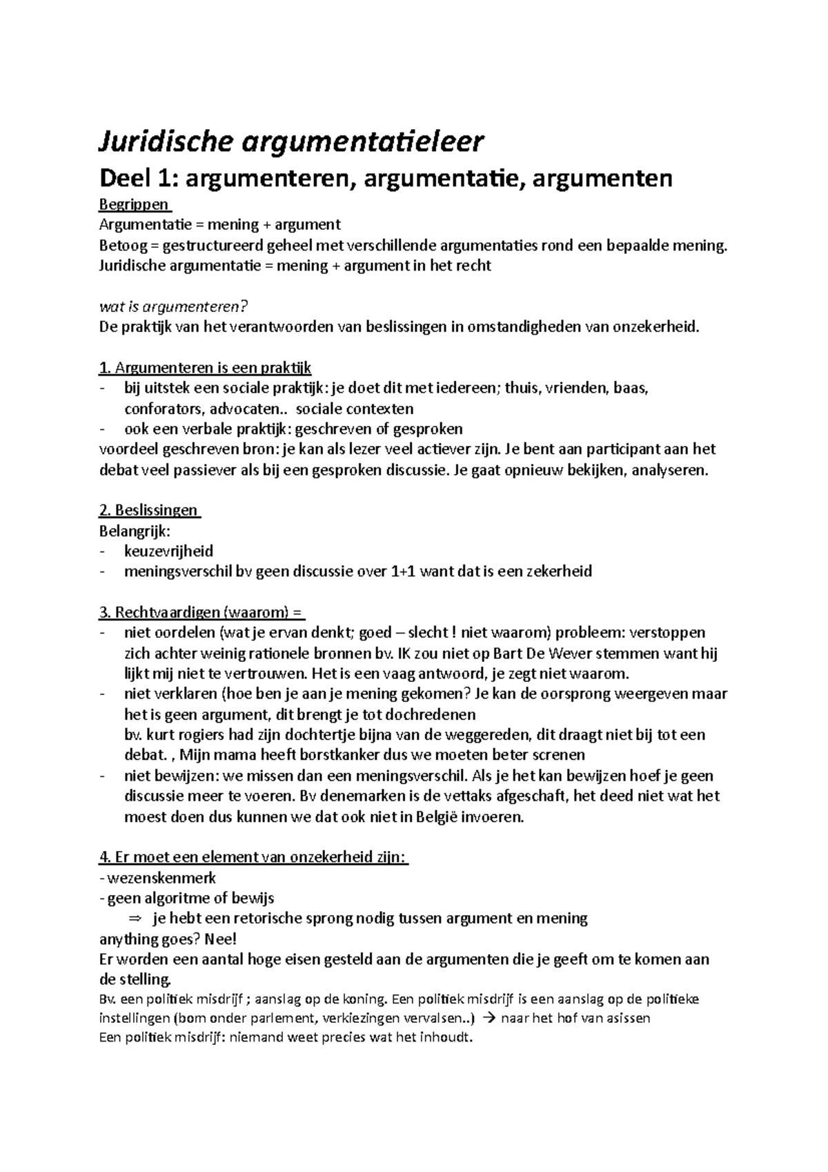 Juridische argumentatieleer - Juridische argumentatie mening argument ...