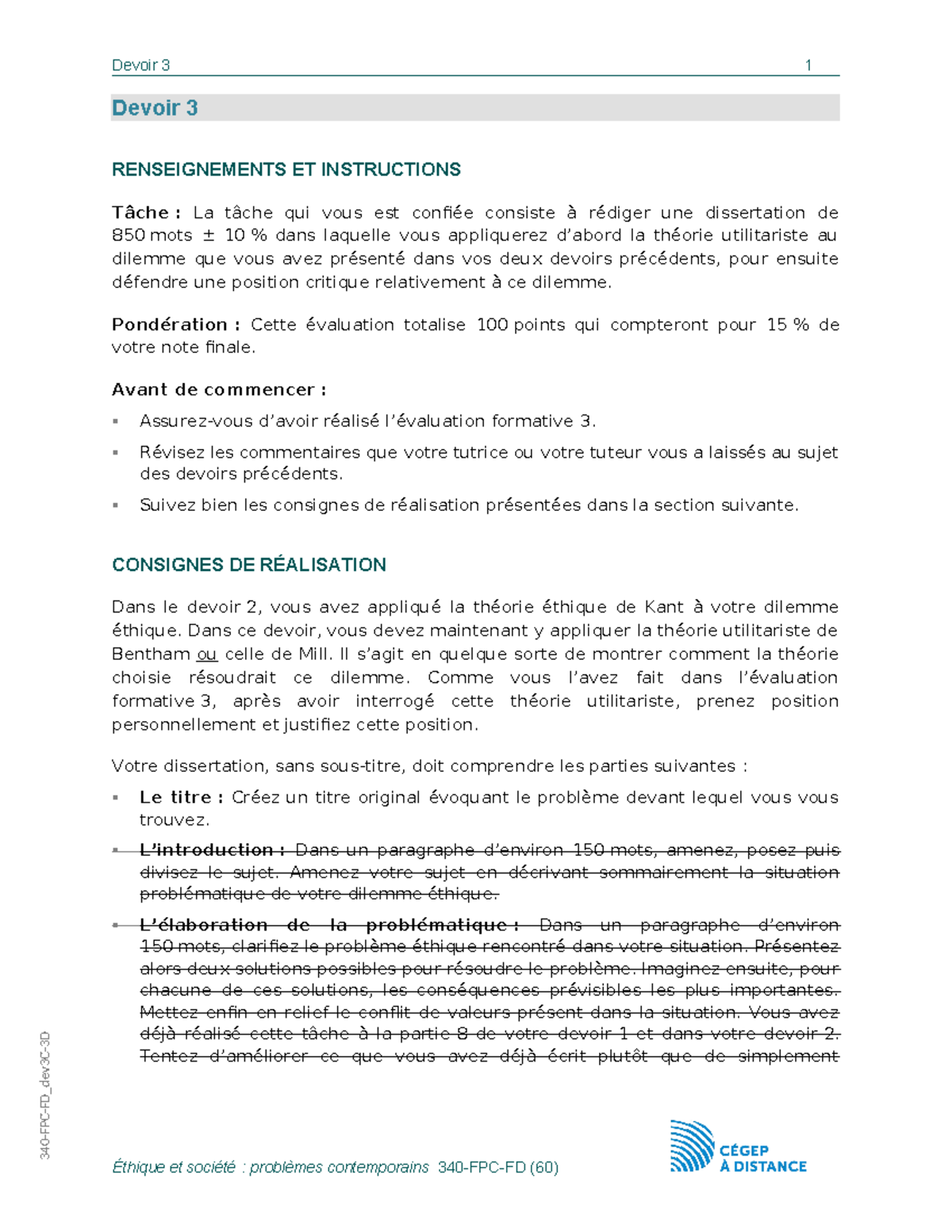 Consigne devoir 3C - 340-FPC-FD_dev3C-3D Devoir 3 1 Devoir 3 RENSEIGNEMENTS ET INSTRUCTIONS ...