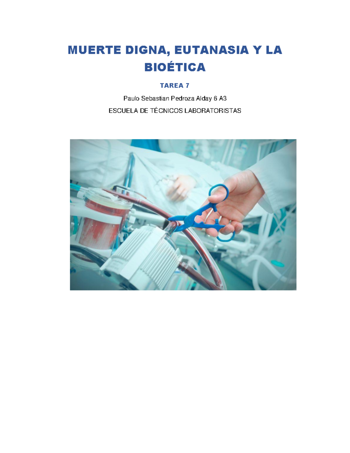 Eutanasia Y Muerte Digna Pedroza Alday Paulo Sebastian - MUERTE DIGNA, EUTANASIA Y LA BIOÉTICA ...