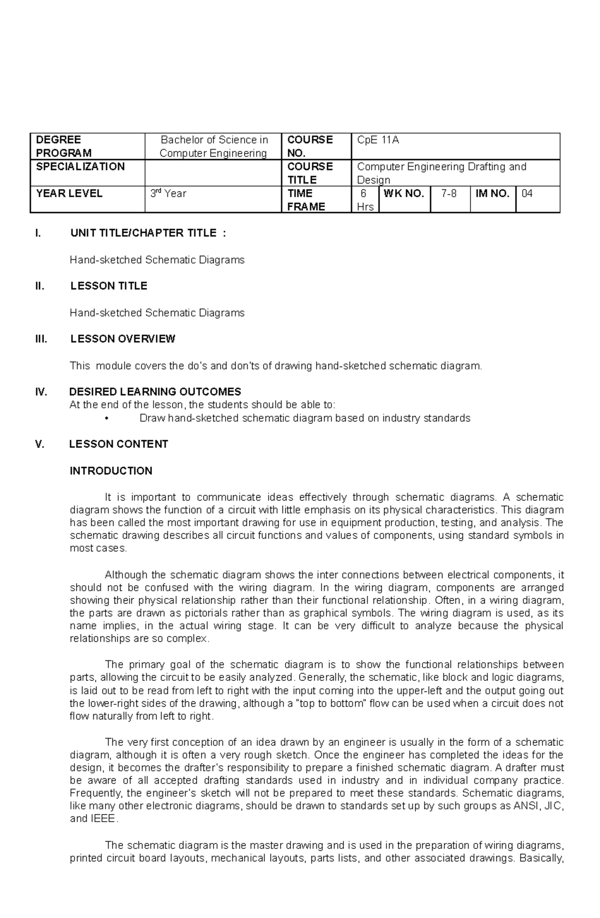 Module CEDD 4 - COMPUTER DRAFTING NOTES - DEGREE PROGRAM Bachelor of ...