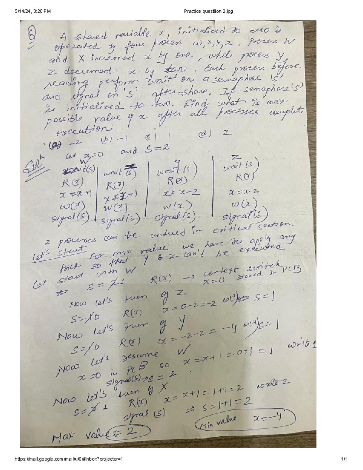 Practice questiion 2 - book - Master of computer application - 5/14/24, 3:20 PM Practice ...