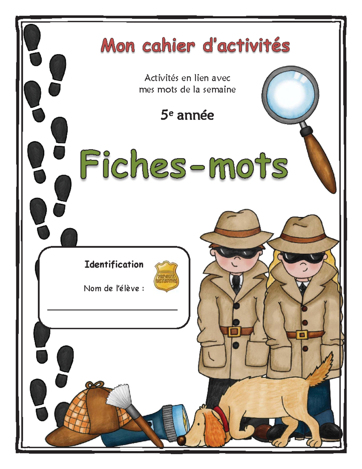 Fiches devoirs pour impression 1 - Activités en lien avec mes mots de ...