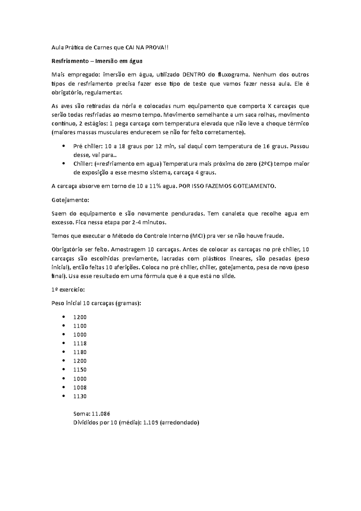Aula Prática de Carnes MCI e DRIP TEST 21.07 - Aula de Carnes que CAI ...