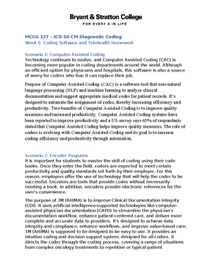 MCCG150 - Classification Coding Scenario - MCCG150 – ICD Procedural Coding Classification Coding ...