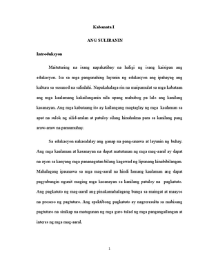 Talaan-NG- Nilalaman - Please rely on this example to help you with ...