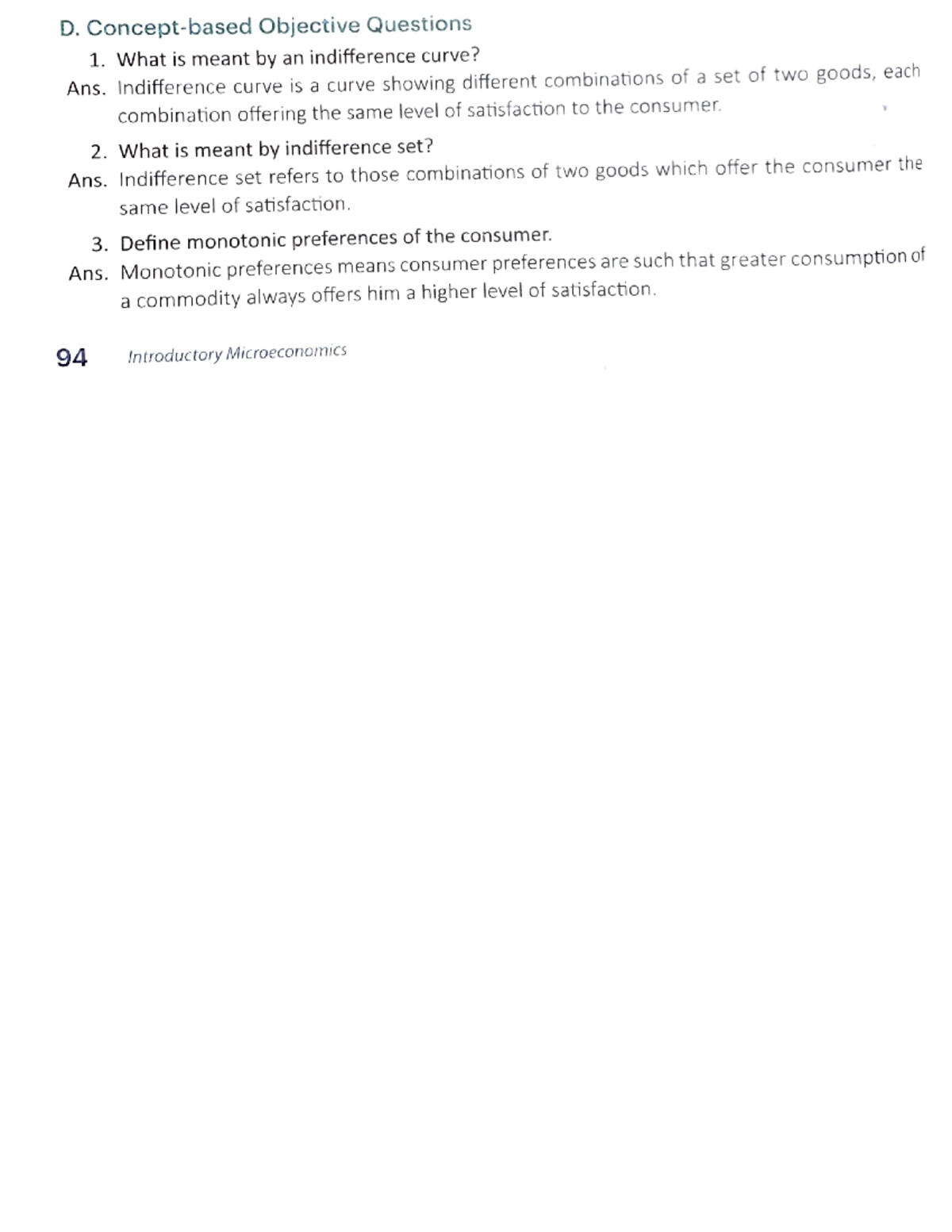 Concept and reason based questions of IC - Bachelor of Commerce - Studocu