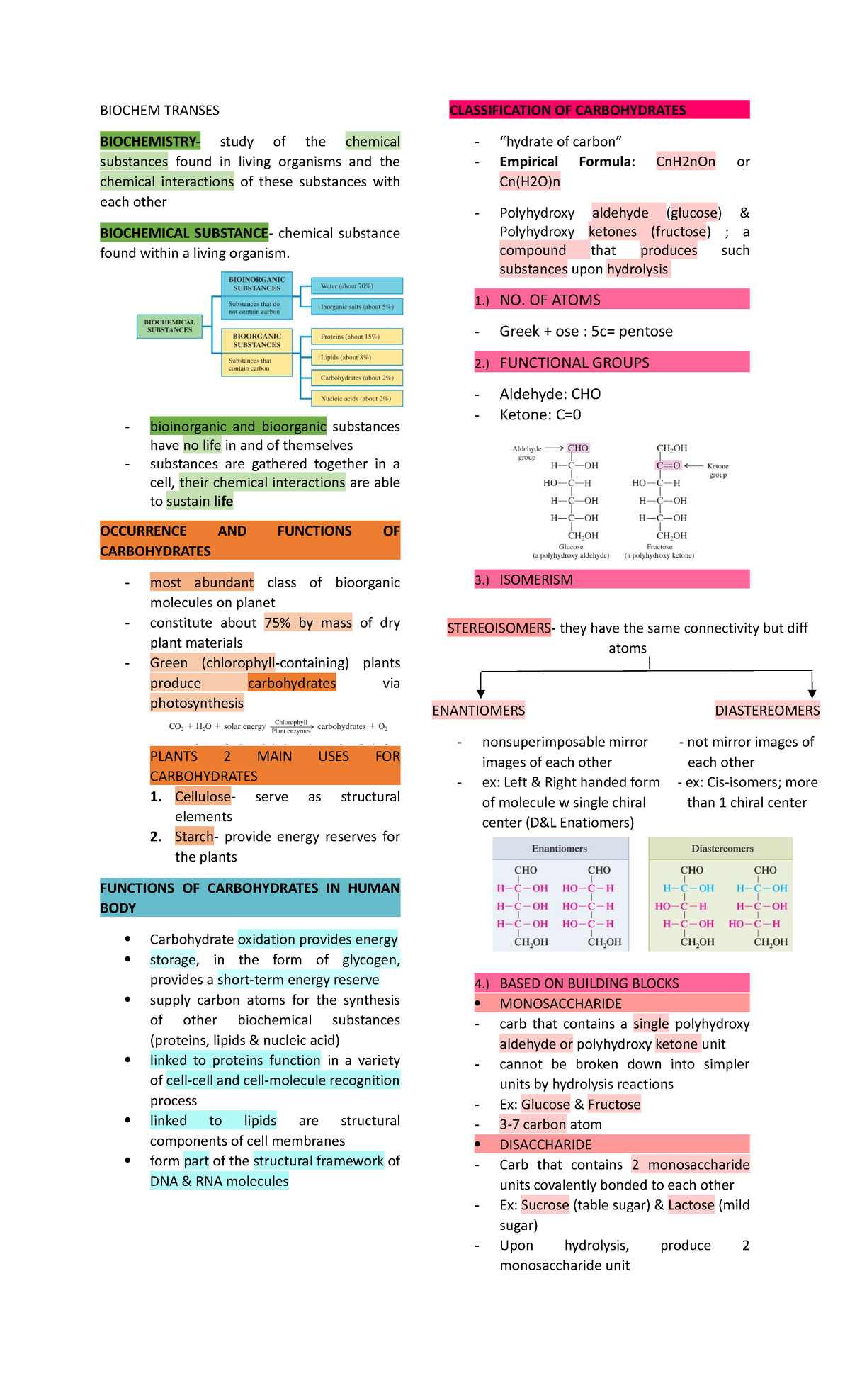 Biochem Transes - BIOCHEM TRANSES BIOCHEMISTRY- study of the chemical ...