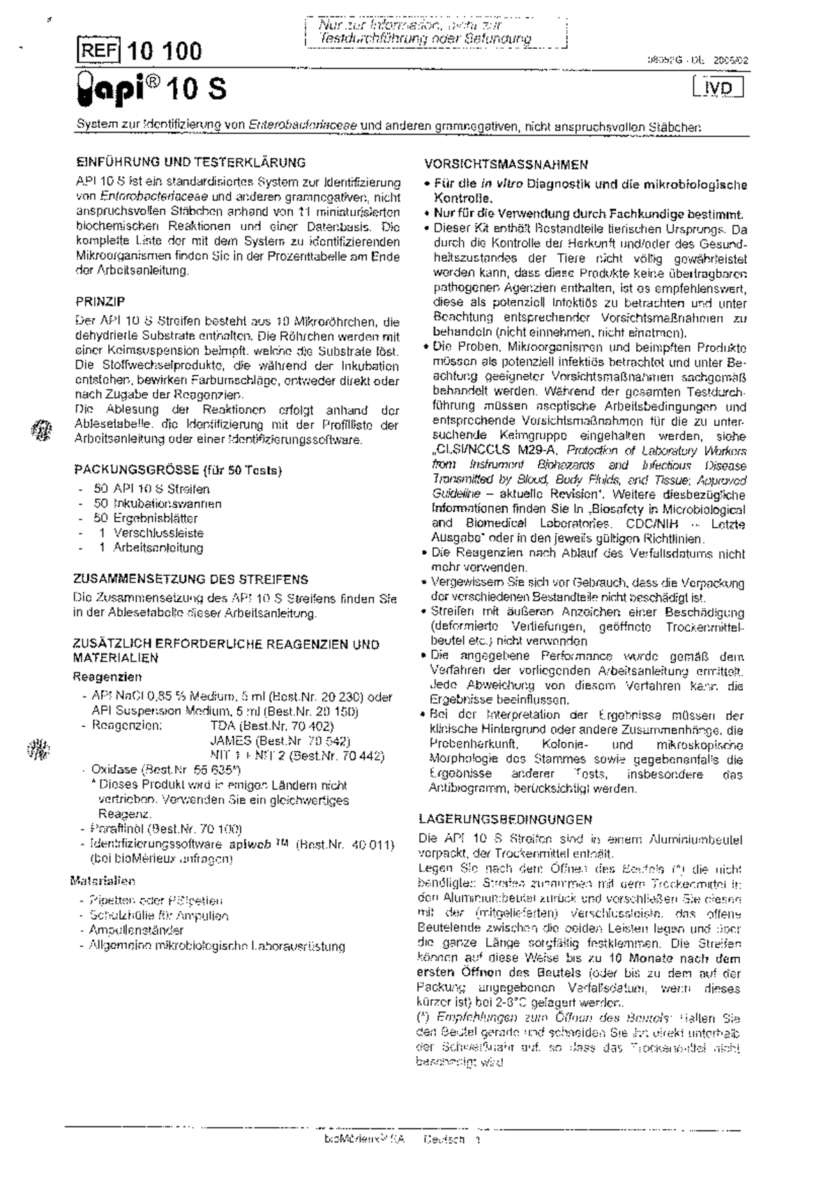 Api10S - SOMMER - Mikrobiologie - OVGU - Studocu