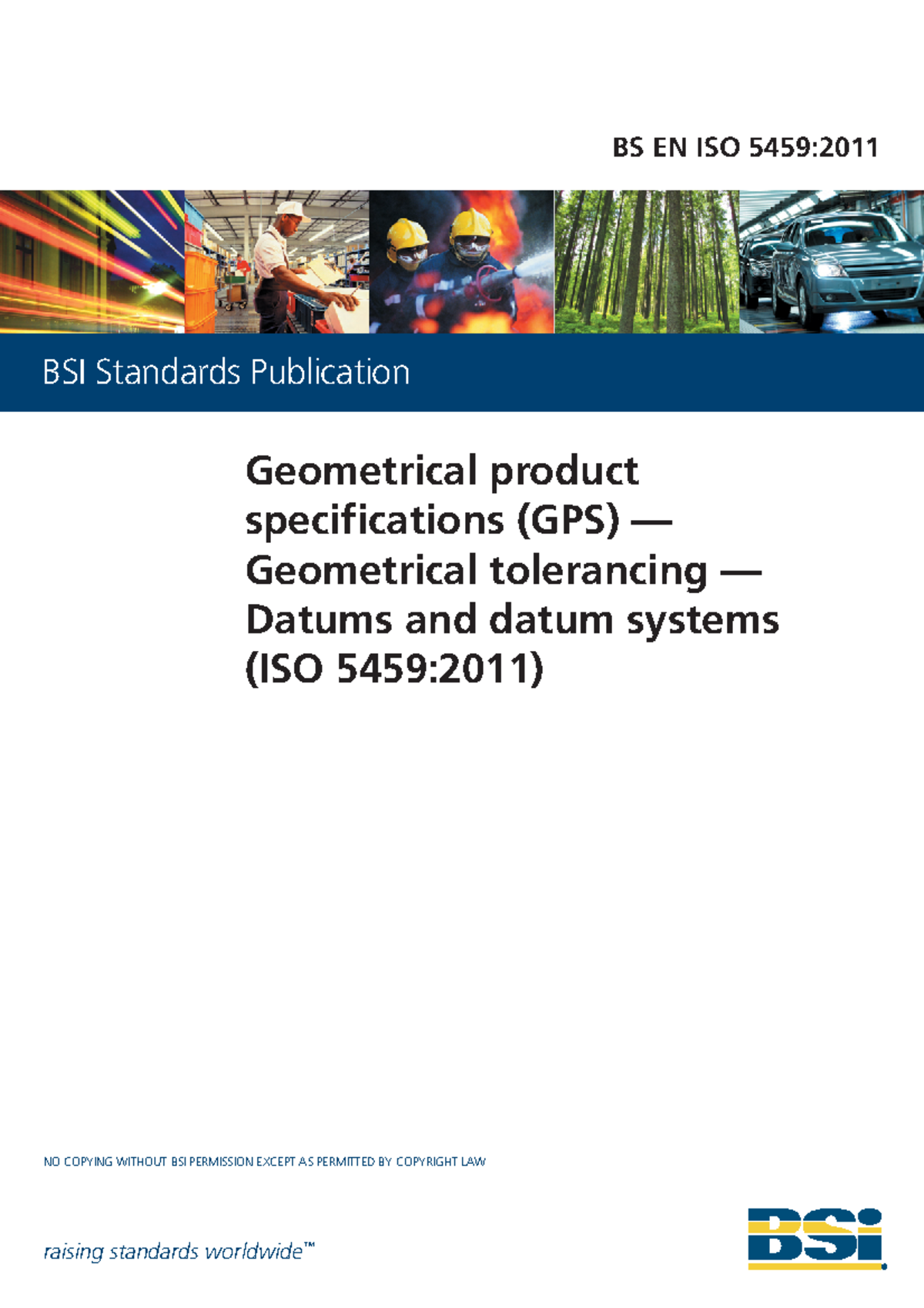 BS EN ISO 5459 2011 - Geometrical product specifications (GPS ...