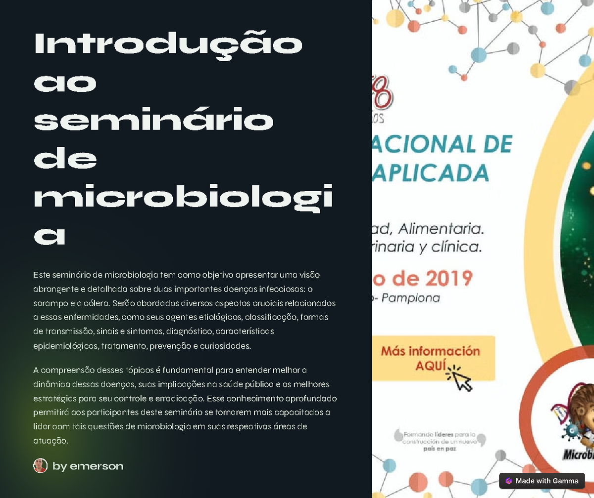 Introducao ao seminario de microbiologia - Introdução ao seminário de ...