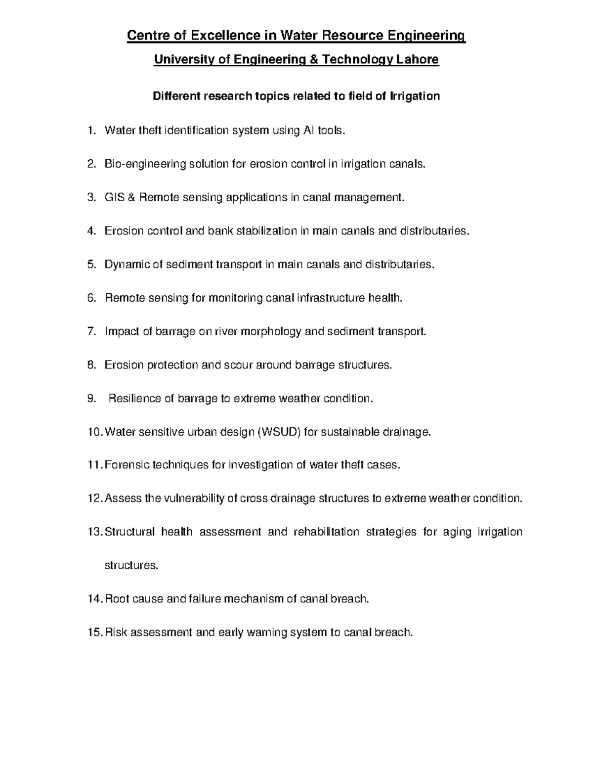 Centre of Excellence - Bio-engineering solution for erosion control in ...
