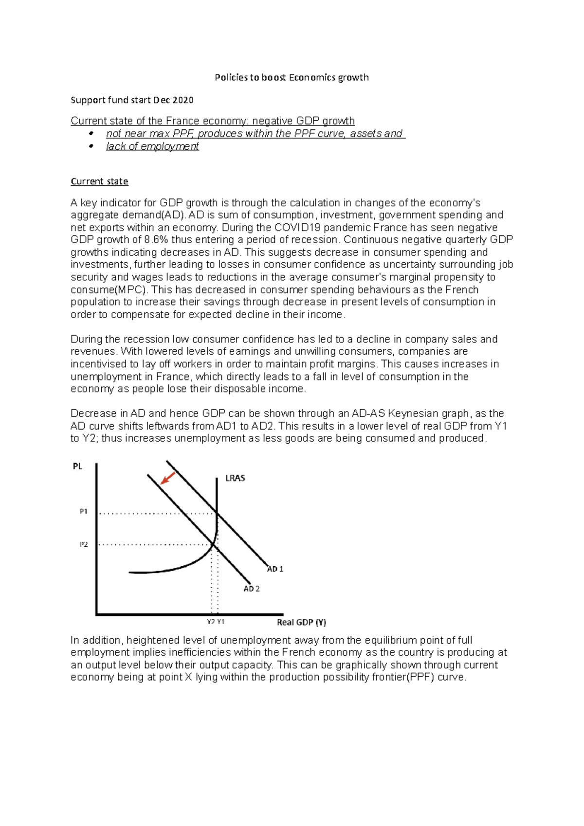 Policies to boost Economics growth - Policies to boost Economics growth ...