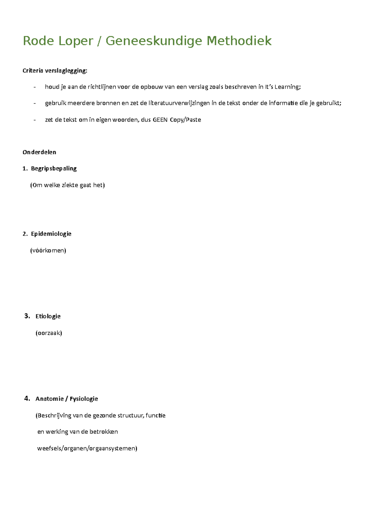 Rode Loper Geneeskundige methodiek - Rode Loper / Geneeskundige ...
